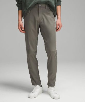 lululemon Pantalon ABC 5 poches coupe slim Warpstreme pour Hommes - 81 cm - Gris - Taille 28