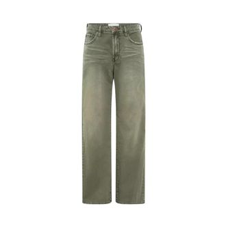 One Teaspoon Khaki Hose mit Weiten Beinen und Distressed Details - - Jeans - Damen - Gr&uuml;n - W25