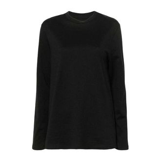 Jil Sander Back Logo T-Shirt - - Sweatshirts & Hoodies - Damen - Schwarzk - XS