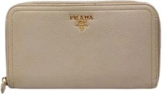 Prada Pre-owned Rei&szlig;verschluss-Portemonnaie - - Pre-owned - Damen - Beige - ONE SIZE