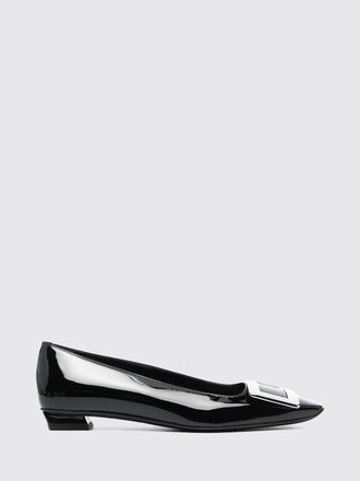 Roger Vivier Ballerines Belle Vivier en cuir verni &agrave; bout carr&eacute;