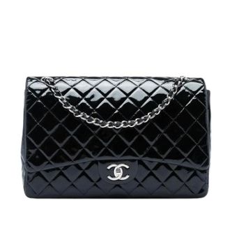 Chanel Pre-owned Vintage Quilted Patent Shoulder Bag - - Pre-owned - Damen - Schwarzk - ONE SIZE