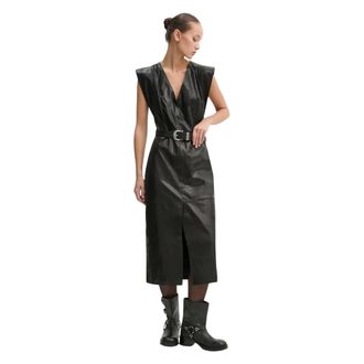 Iro Robe mi-longue Penelope - Femme - Robes - Noir - Taille: 36 FR