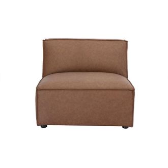 Miliboo Modul rechts f&uuml;r braunes Leder Sofa SPLIT