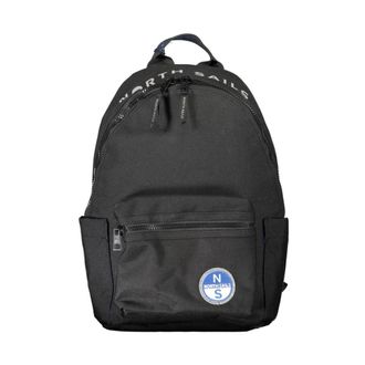 North Sails Schwarzer Polyester Herren Rucksack Urbaner Stil - - Bags - Herren - Schwarzk - ONE SIZE