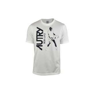 Autry Bob Lutz Logo T-shirt - - Tops - Herren - Wei&szlig; - S