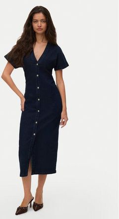 Vero Moda Jeanskleid Sanni 10345708 Dunkelblau Slim Fit