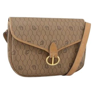 Dior Sac &agrave; bandouli&egrave;re en plastique Pre-owned - Femme - Pre-owned - Beige - Taille: ONE Size