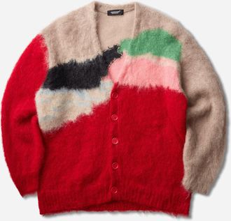 Undercover Men s Mohair Cardigan Red Base