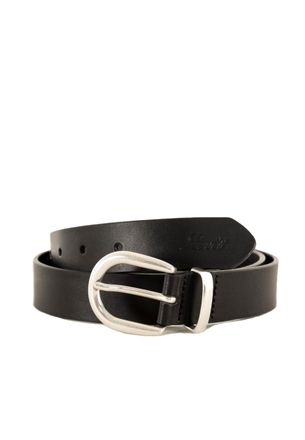 Levi's Womens Flat Keeper Normal Buckle 100 Bovine Leather Belt, Regular Black, 95