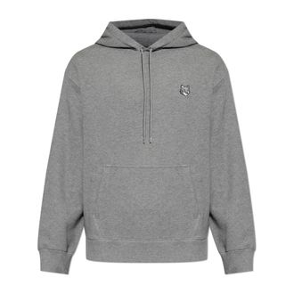Maison Kitsun&eacute; Fox Head Comfort Hoodie - - Sweatshirts & Hoodies - Herren - Grau - L