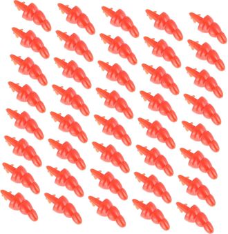 PartyKindom 100stücke Teiliges Schneemann Kunststoff Bastelmaterial DIY Weihnachtsdekoration Karottennase Für Junge Mädchen Und Familie Handarbeitsprojekte