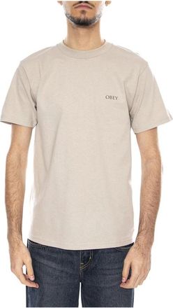 Obey Homme, Tops, Gris, Taille: XL T-Shirt