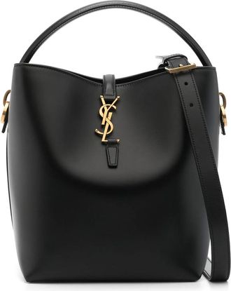 Saint Laurent Le 37 Leather Bucket Bag