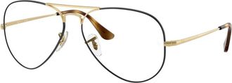 Ray-Ban unisex, Accessoires, Jaune, Taille: 58 MM Aviator Frame
