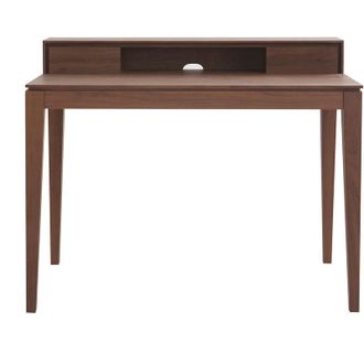 Miliboo Design-Schreibtisch mit F&auml;chern aus Nussbaumholz SEKRET