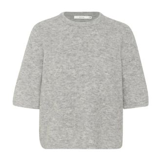 Gestuz AlphaGZ T-Shirt - Hellgrau - - Knitwear - Damen - Grau - XS