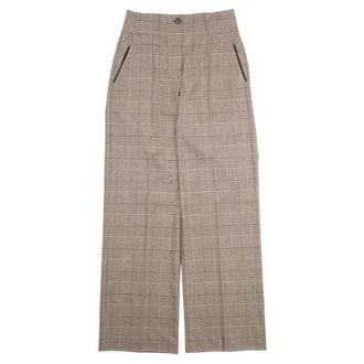 D.exterior Femme, Pantalons, Beige, Taille: 38 FR Wide Pantalons