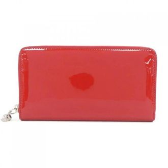Alexander McQueen Portefeuille en cuir Pre-owned - Femme - Pre-owned - Rouge - Taille: ONE Size
