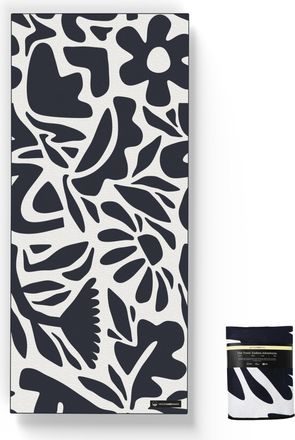 Woodsandwaves Strandtuch Midnight Florals