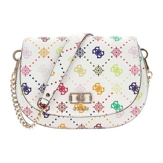Guess Femme, Sacs, Multicolore, Taille: ONE Size Sac bandouli&egrave;re &agrave; rabat avec logo Emelie