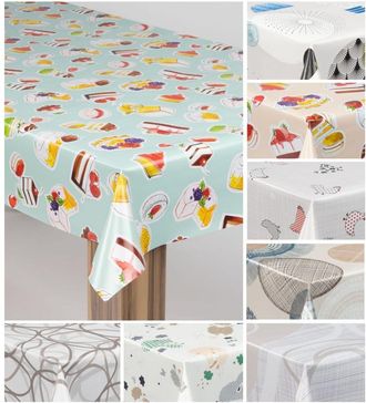 Laro Wachstuch-Tischdecke Wachstischdecke Gartentischdecke, Muster:Geburtstag Torte Blau, Größe:100x100