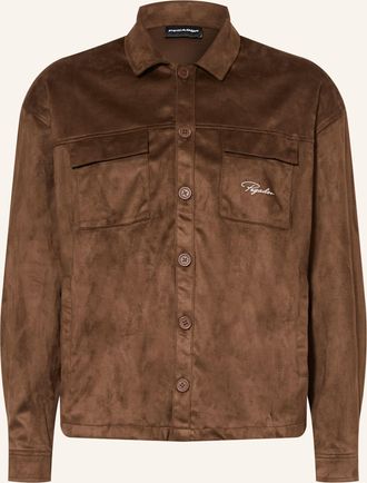 Pegador Pegador Overjacket Madikeri In Lederoptik braun