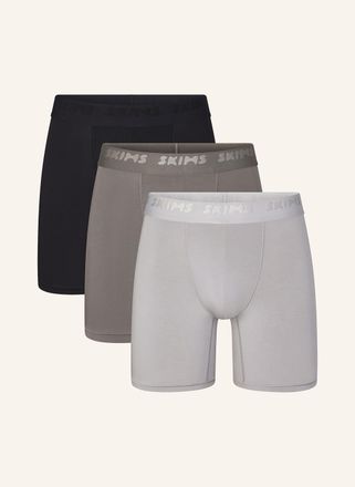 SKIMS Skims 3er-Pack Boxershorts Skims Stretch grau