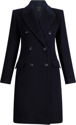 Liu Jo Femme, Manteaux, Bleu, Taille: 36 FR Manteau crois&eacute; en laine