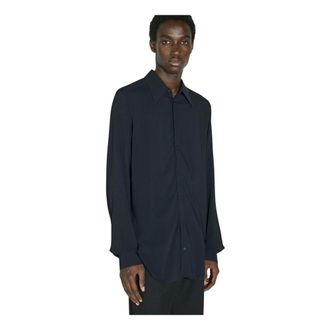 Dolce & Gabbana Homme, Chemises, Noir, Taille: XL Chemise Martini Fit Stretch Charmeuse