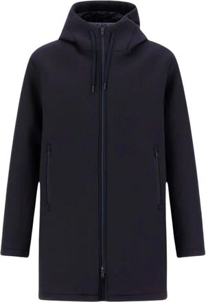 Herno Homme, Manteaux, Bleu, Taille: 2XL Parka lungo in 3 layer scuba