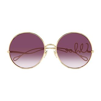 Chlo&eacute; Metall Sonnenbrille Stilvolles Design - - Accessories - Damen - Gelb - 60 MM