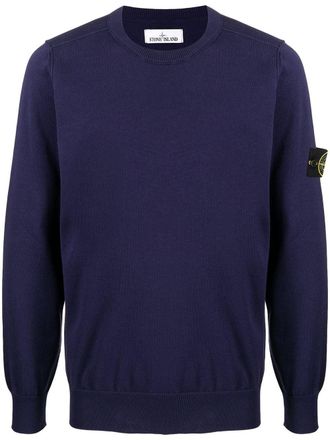 Stone Island Pullover mit Kompass-Patch - Violett