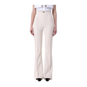 Elisabetta Franchi Damen, Hosen, Wei&szlig;, XLGr&ouml;&szlig;e