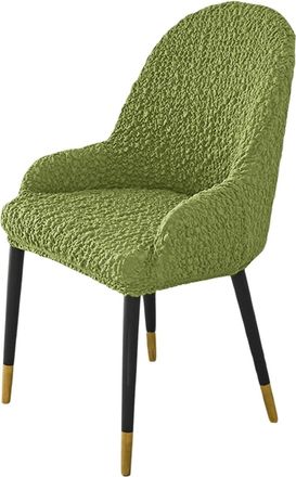 Generic Stretch Stuhlhussen Mit Armlehnen, Seersucker Faltenstoff Bezug F&uuml;r Esszimmerst&uuml;hle Mit Gebogener R&uuml;ckenlehne - Elastisch, Waschbar, rutschfest - 1/2/