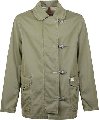 Fay Homme, Vestes, Vert, Taille: S 4 Ganci Archive Caban