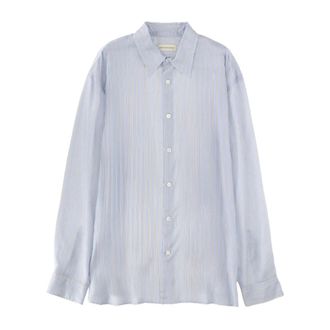 Dries Van Noten Gestreiftes Hemd mit Knopfleiste - - Shirts - Herren - Blau - M
