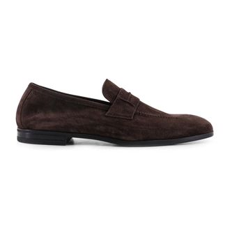 Tom Ford Homme, Chaussures, Brun, Taille: 43 EU Suede Sean Penny Loafer