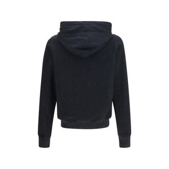 Rick Owens Mens Black Cotton Sweatshirt Clothing