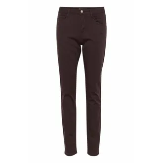 Cream Schlank geschnittene Hosen - - Trousers - Damen - Braun - W30