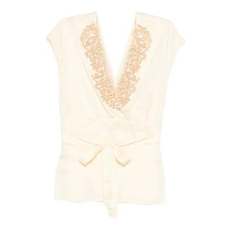 Antik Batik Mariella Tee - - Tops - Damen - Beige - L