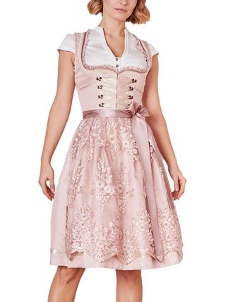 Kr&uuml;ger Damen Trachten Dirndl kurz, Modell: Springflower, Knielang, Art.-Nr. 045876-0-0033, 40