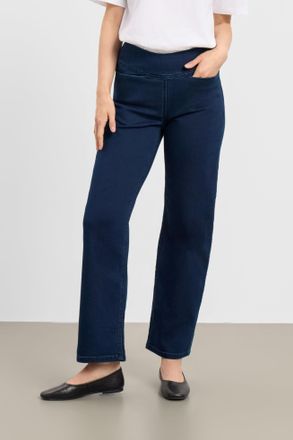 Laurie Damen vegan Hose Thea Straight Sl Dunkelblauer Denim