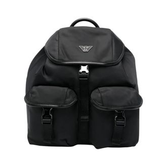 Emporio Armani Nylon Backpack - - Bags - Herren - Schwarzk - ONE SIZE
