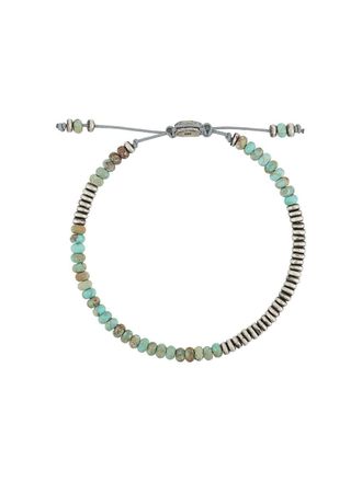 M. Cohen Perlenarmband mit Zugverschluss - Blau