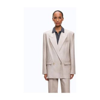 Pinko Pinko, Femme, Vestes, Beige, Taille: 38 FR Veste crois&eacute;e