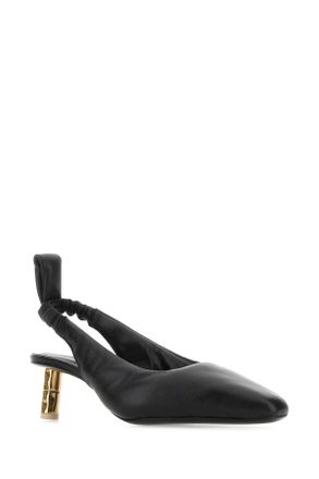 Boyy Womens Black Nappa Leather Puffy Pumps Scarpe Con Tacco High Heel Shoes