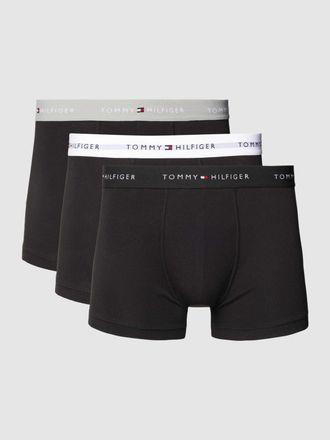 Tommy Hilfiger Trunks mit Logo-Stitching im 3er-Pack