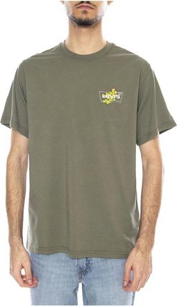 Levi's Homme, Tops, Vert, Taille: XL T-shirt &agrave; manches courtes coupe d&eacute;contract&eacute;e