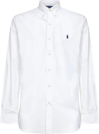 Polo Ralph Lauren Homme, Chemises, Blanc, Taille: XL Chemise Popeline Stretch Coupe Ajust&eacute;e